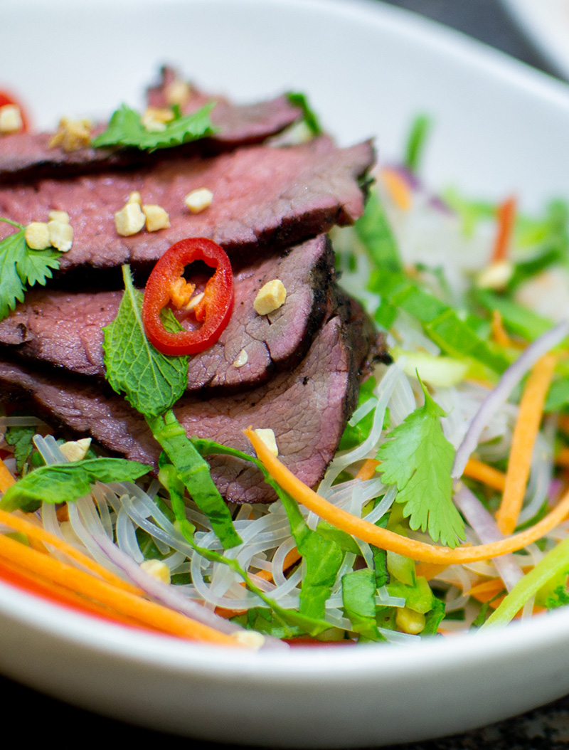 Seared Beef Tri Tip with Thai Noodle Salad - Greenlea Butcher Shop