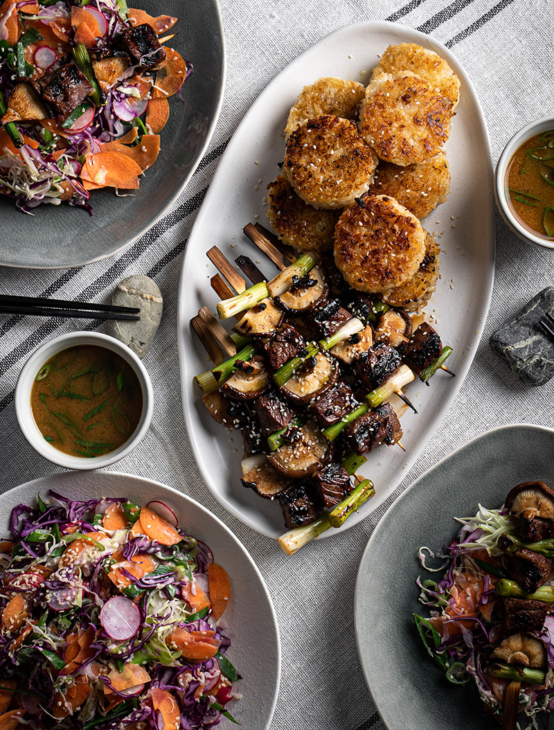 Beef Yakitori with Shitake Mushrooms and Spring onions - Greenlea ...