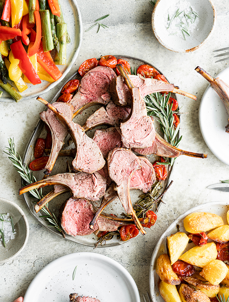 Classic Fan Grilled Rack of Lamb - Greenlea Butcher Shop