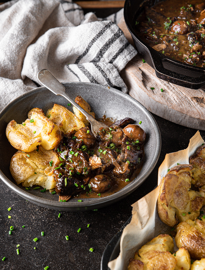 Creamy Whiskey & Black Beer Beef Casserole - Greenlea Butcher Shop