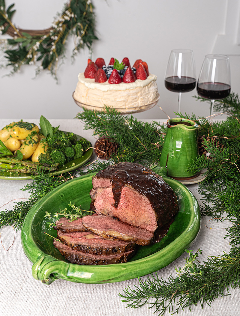 Holiday Half Scotch Fillet with Red Wine Jus - Greenlea Butcher Shop